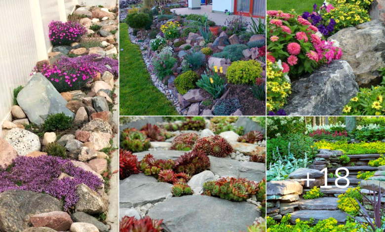 22 Awesome Natural Rock Garden Landscaping Ideas That You Will Love ...
