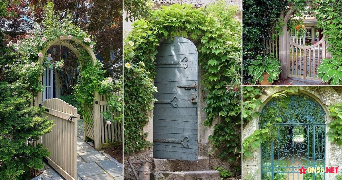 30 Eye Catching Garden Entrance Door Ideas - Doktor Saati